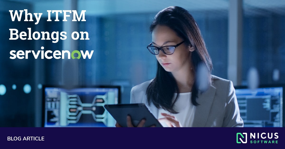 IT Financial Management (ITFM) on ServiceNow | Nicus Software